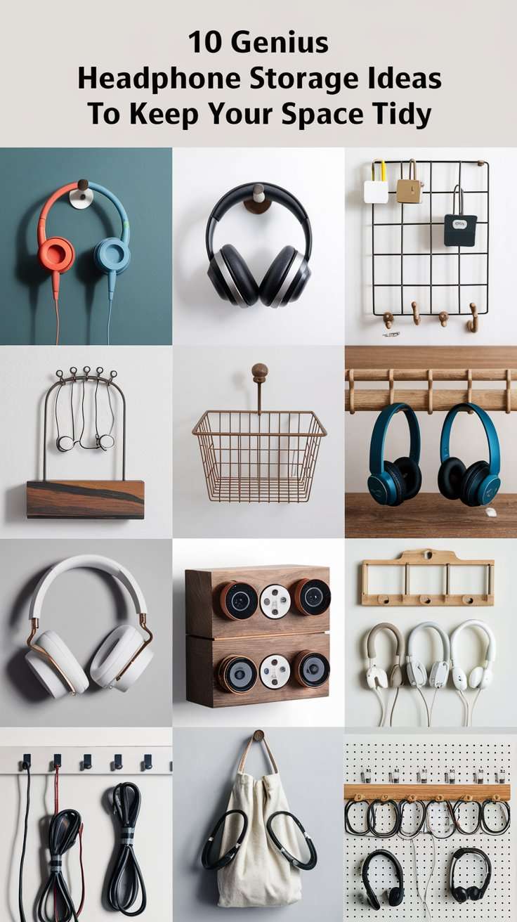 10 Genius Headphone Storage Ideas to Keep Your Space Tidy – Headphone ...