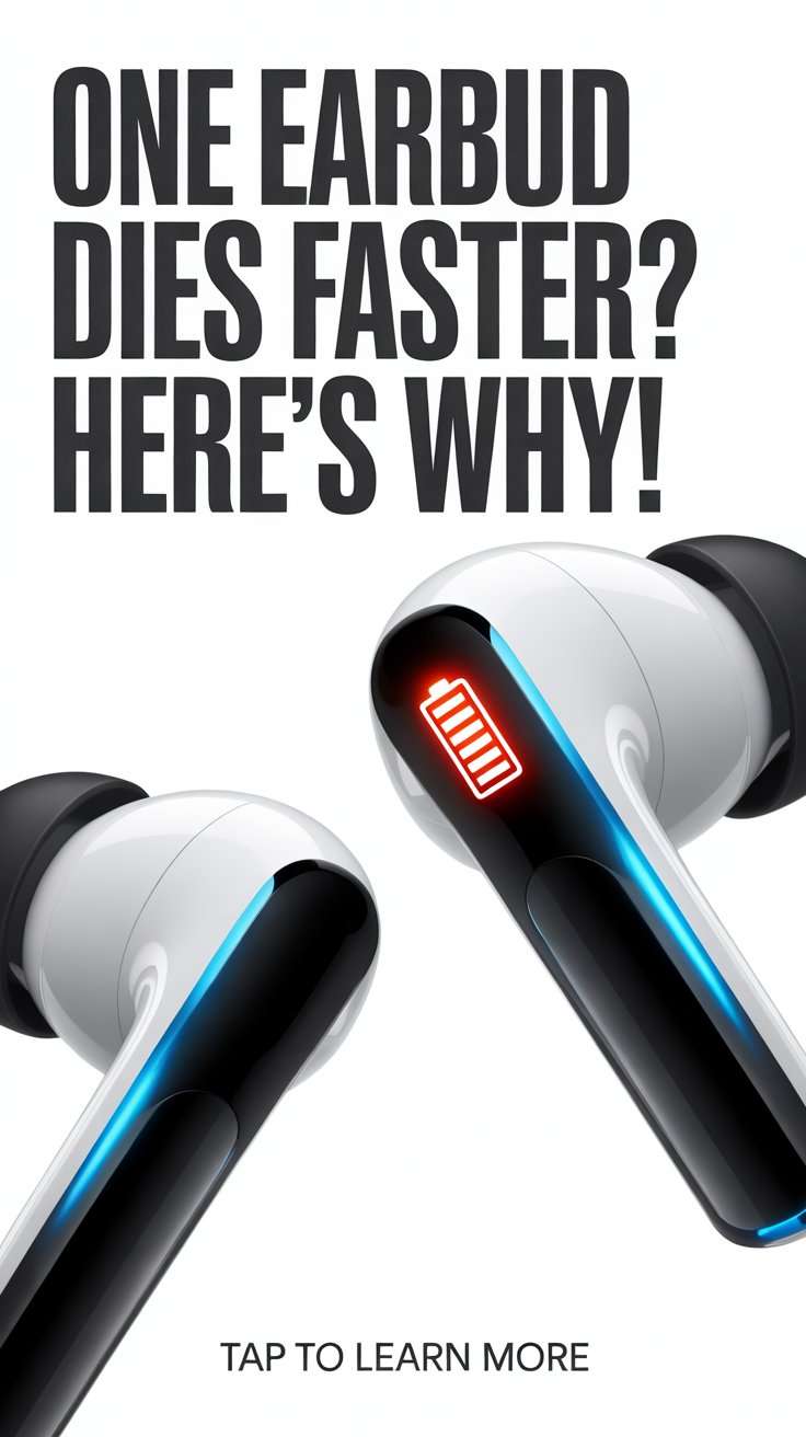 Why Is One Earbud Dying Faster Than the Other? – Headphone Experts